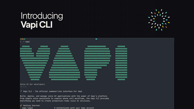 Introducing Vapi CLI: The Best Developer Experience for Building Voice AI Agents